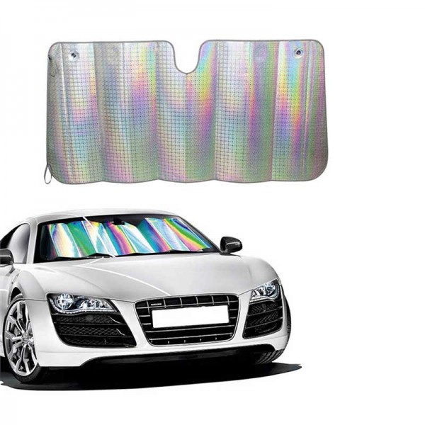 Ηλιοπροστασια XLarge 145 x80 cm Παρμπριζ Αλουμινιου Laser Ιριδιζουσα ...